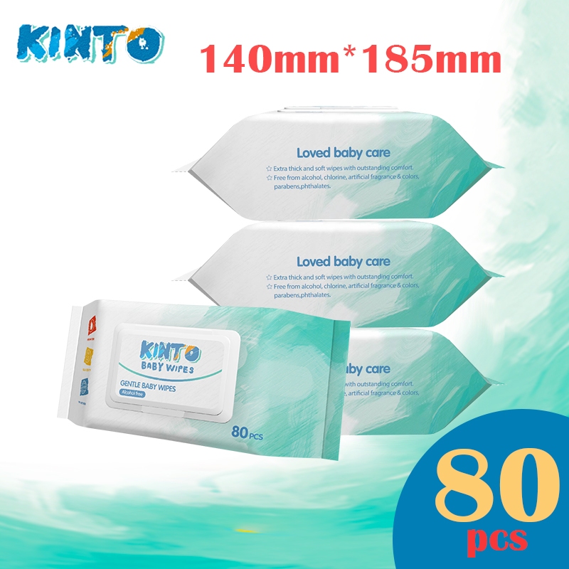 【NEW!!!】KIN-TO Large Package Wipes Baby Wipes Thick Wipes Per Pack Of ...