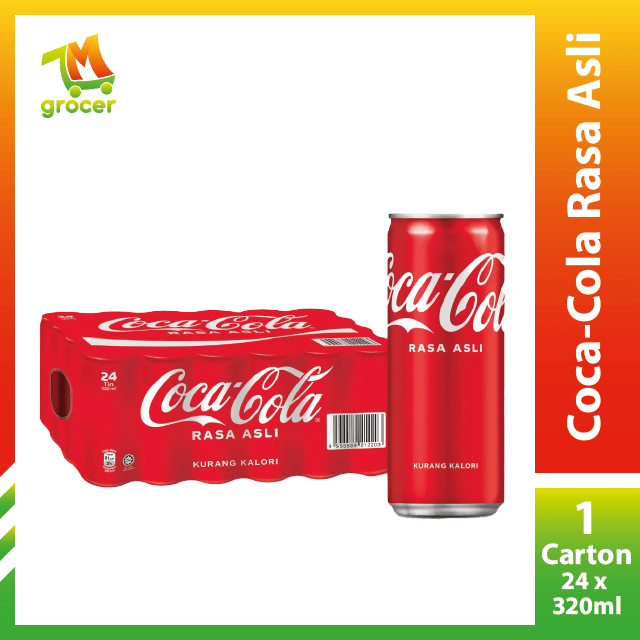 Coca-Cola Rasa Asli 1 Carton (24 x 320ml) | Shopee Malaysia