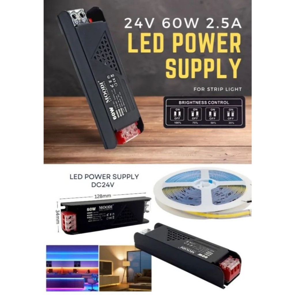 🔥IN Stock🔥Ultra Thin Power Supply DC 24V 60W 100W 150W 200W 300W 400W ...