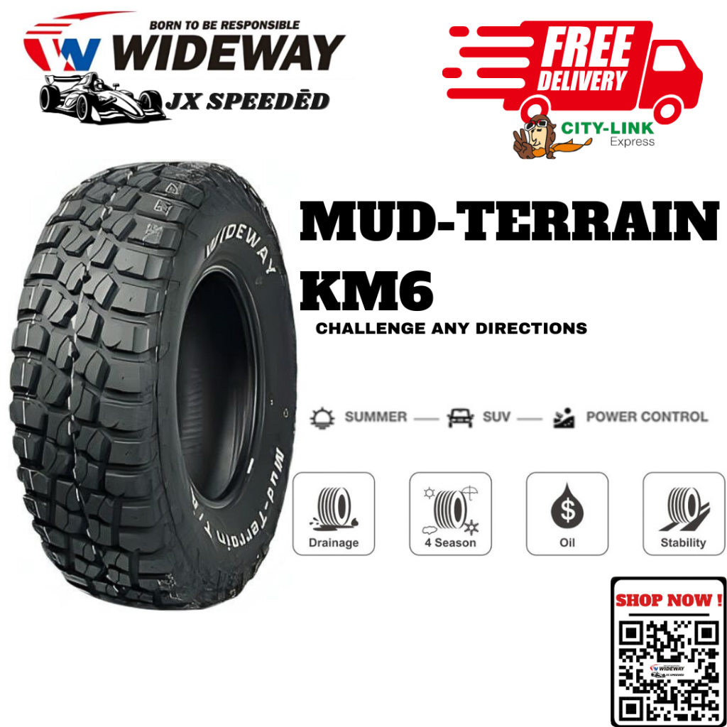 LT265 75R 16 WIDEWAY KM6 Ford Wildtrak/Isuzu D max/Nissan Navara/Toyota ...