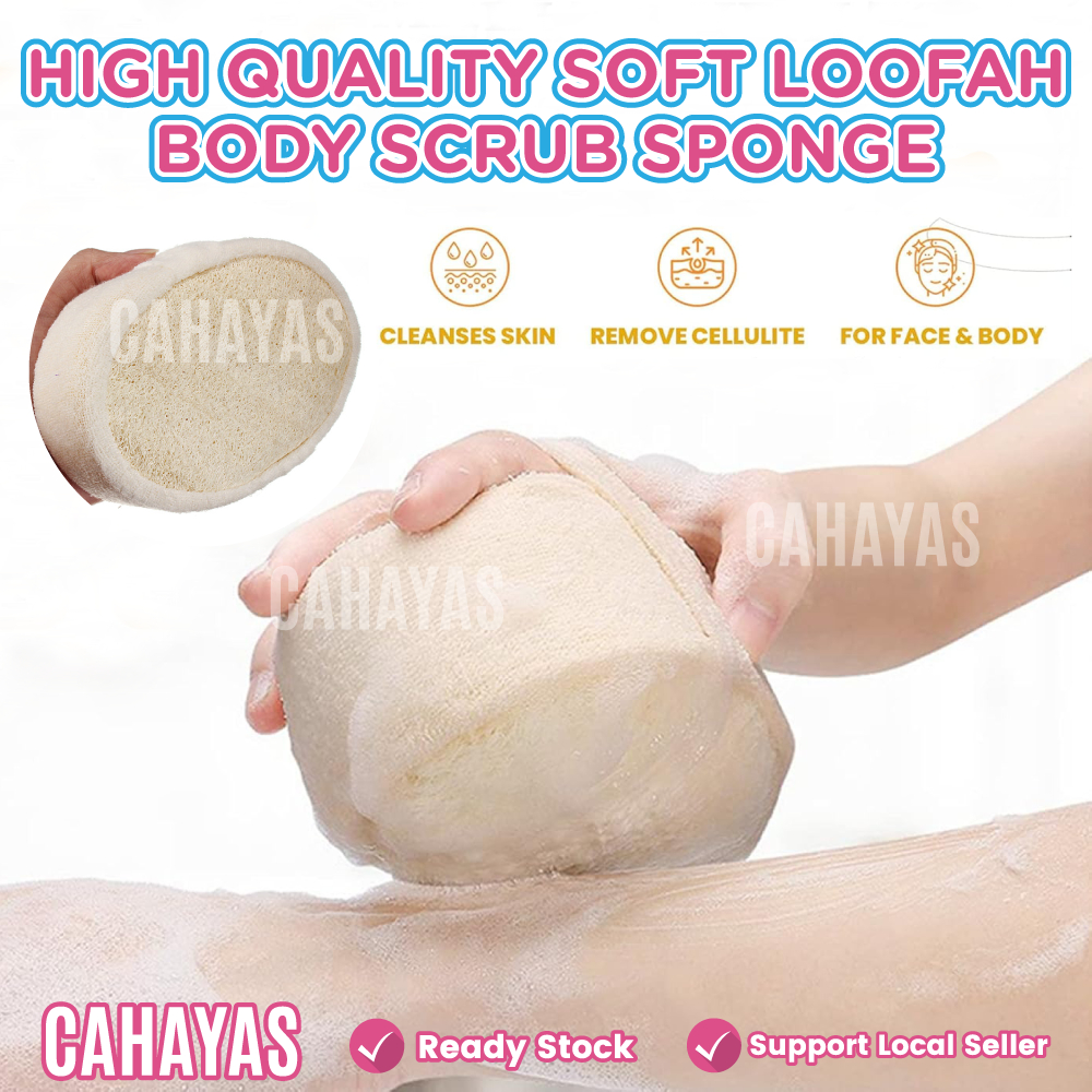 [M'sia Ready Stock] Natural High Quality Soft Loofah Body Scrub Bath ...