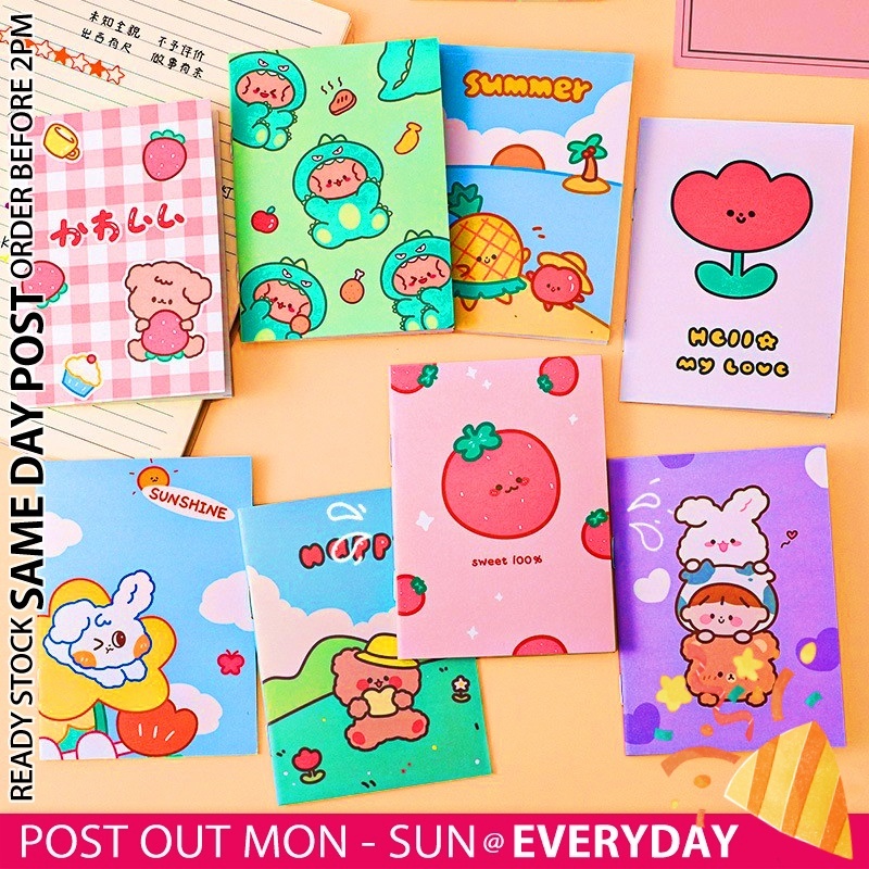 Cute Mini Notebook Pocket Notepad Stationery Portable Journal Cartoon ...