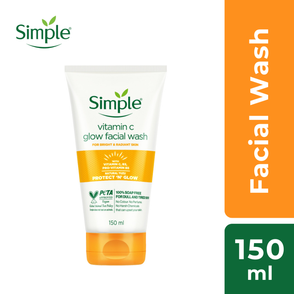 Simple Protect 'N' Glow Vitamin C Glow Facial Wash 150ml | Shopee Malaysia