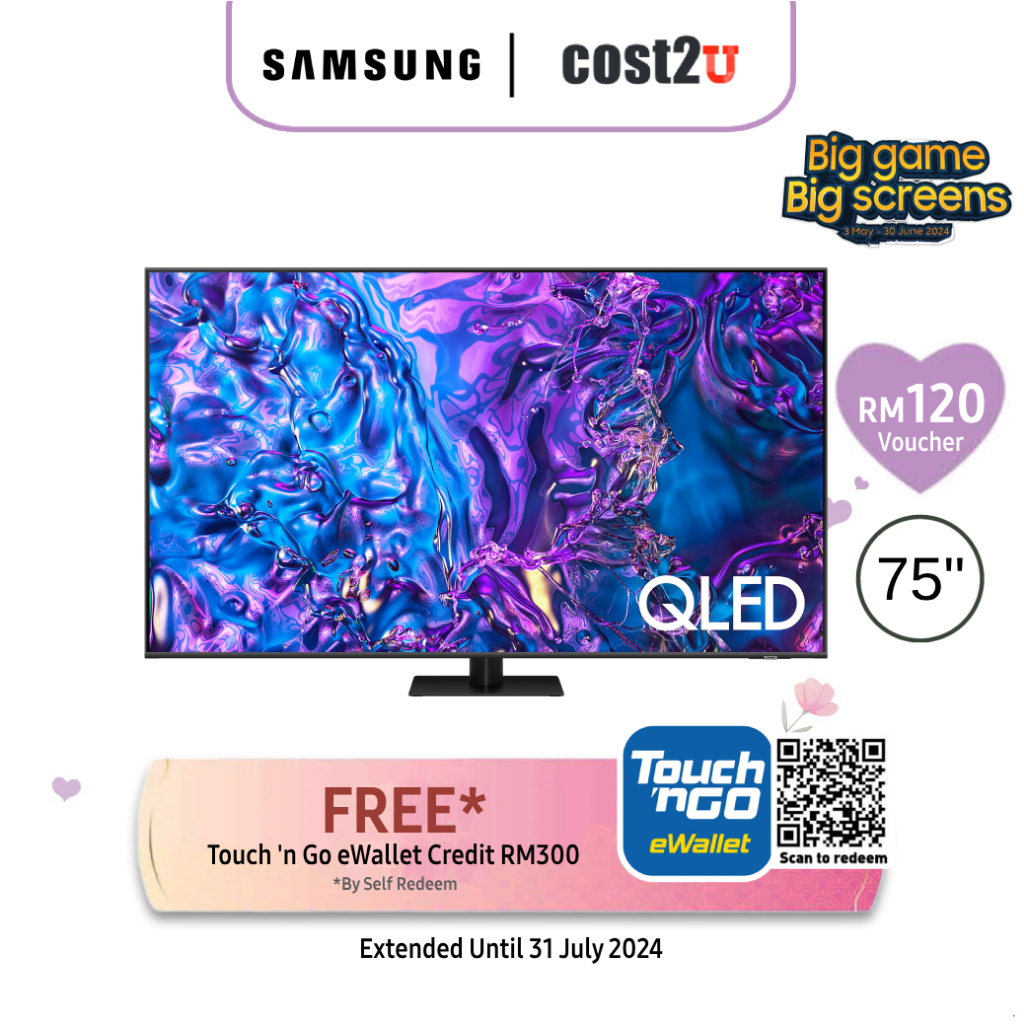 Samsung Q70D QLED 4K Smart AI TV 120Hz (2024) | 65" 75" 85 ...