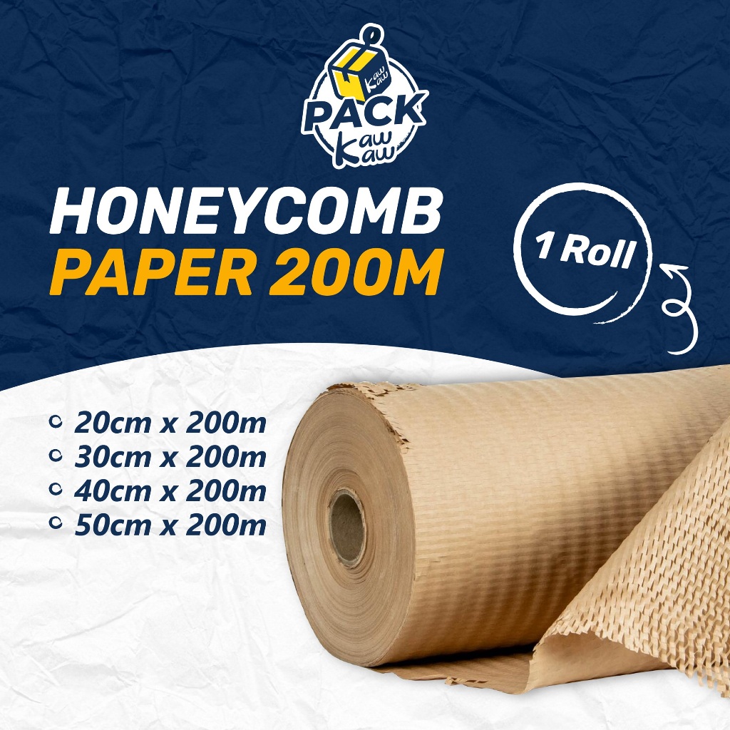 200m Honeycomb Paper Wrap Honeycomb Wrapper Kraft Paper Gift Box ...