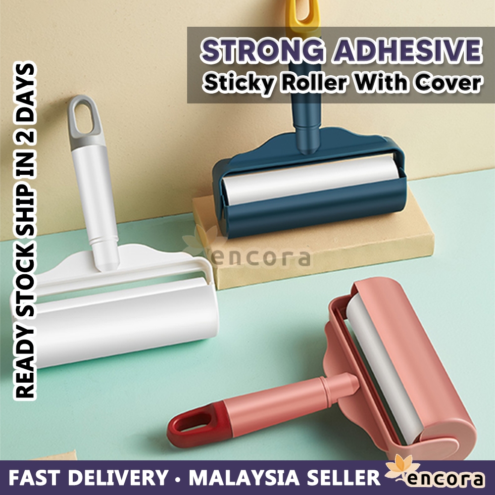 [1PC] Encora Handy Sticky Dust Roller Pet Hair Remover Kit with Refill ...