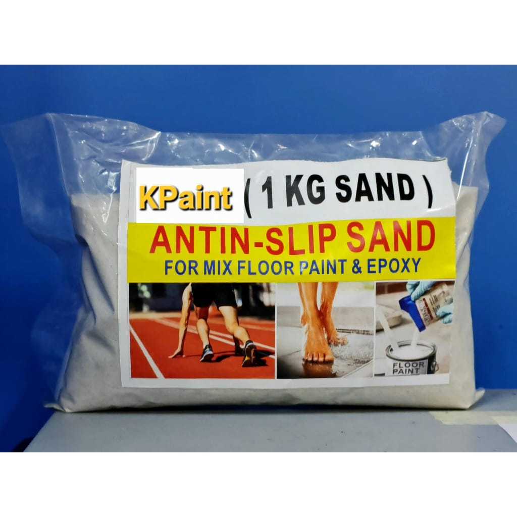 POWDER ANTI-SLIP ( 1KG ) NON SKID SLICA / FOR MIX EPOXY FLOOR PAINT ...
