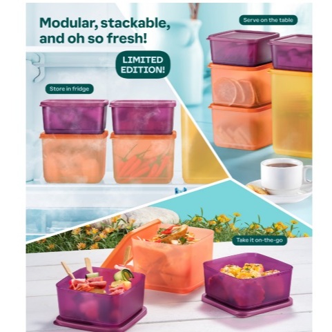 Tupperware: So Fresh Set with Gift Box 650ml/1.0L/2.2L | Shopee Malaysia
