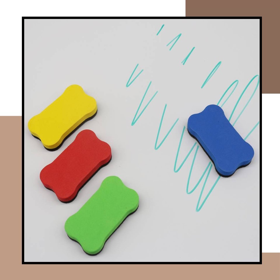 EVA Children Whiteboard Eraser Eva Small Bone Eraser | Shopee Malaysia