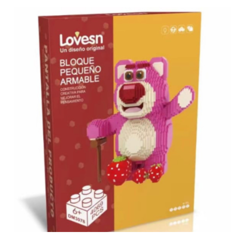 LOVESN MINI BLOCK : TOY STORY'S LOTSO STRAWBERRY BEAR (DM3078) | Shopee ...