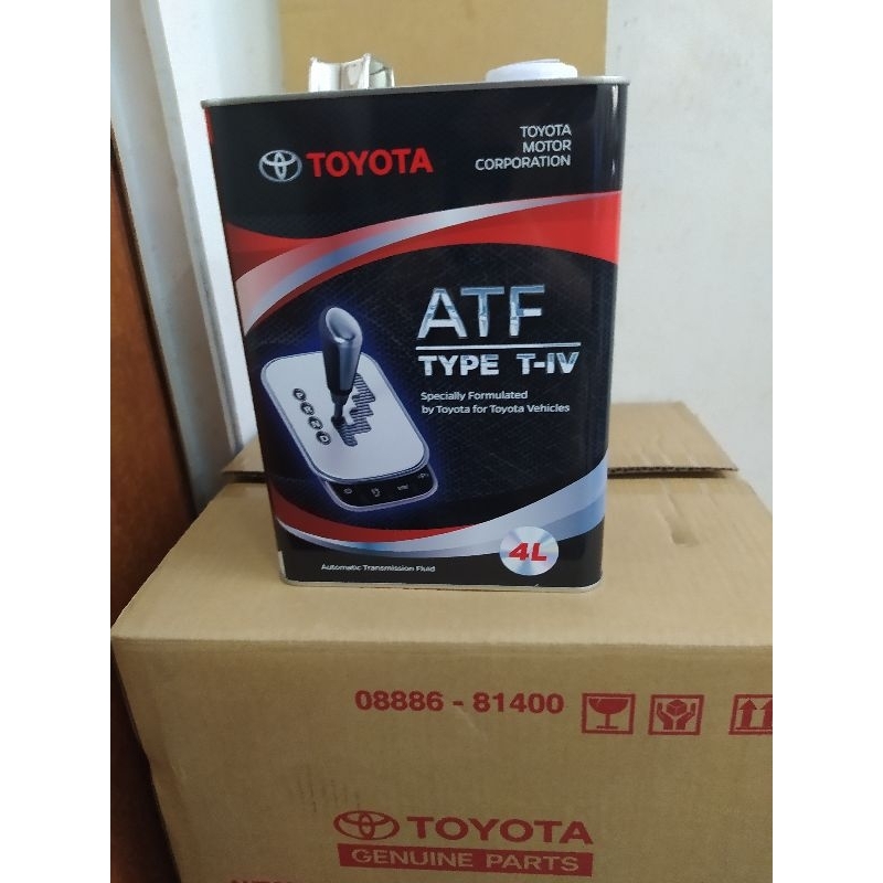 ORIGINAL TOYOTA GENUINE ATF TYPE T-IV AUTO GEAR BOX OIL TRANSMISSION FLUID ( 08886-81400 ...