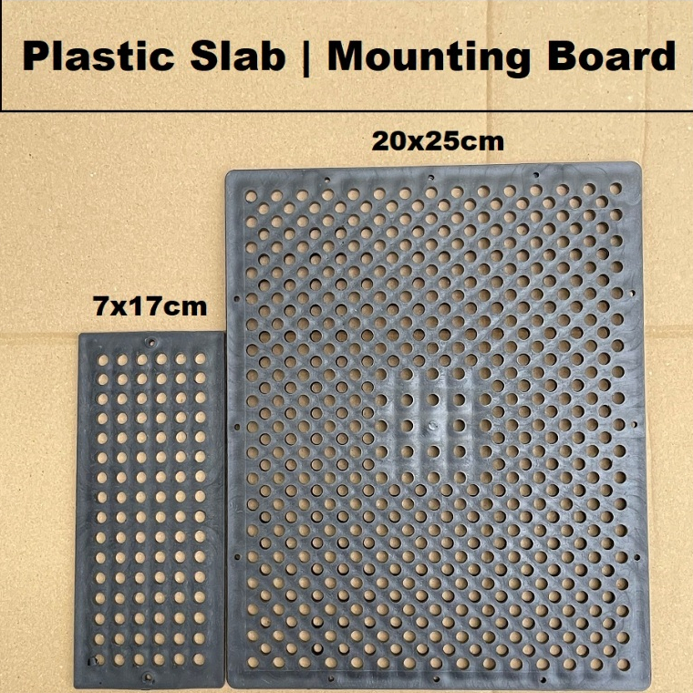 Durable Black Plastic Slab | Mounting Board | 7cm x 17cm | 20cm x 25cm ...