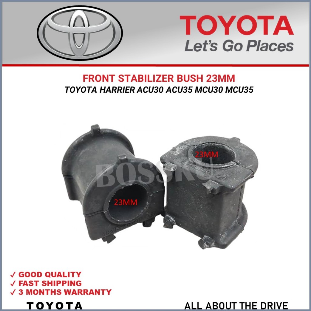 FRONT STABILIZER BUSH 23MM SET - TOYOTA HARRIER ACU30 ACU35 MCU30 MCU35 ...
