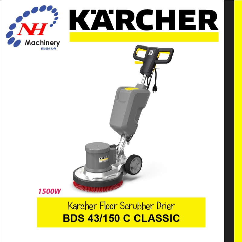 KARCHER BDS 43/150 C CLASSIC - FLOOR SCRUBBER DRIER | Shopee Malaysia
