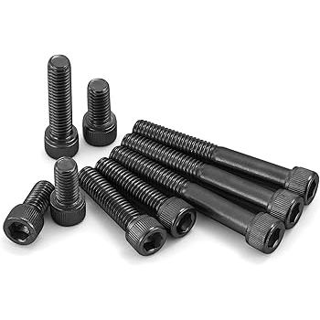 [10PCS]M5 M6 Hex Socket Cap Head Screw Black Carbon Black Socket Cap ...
