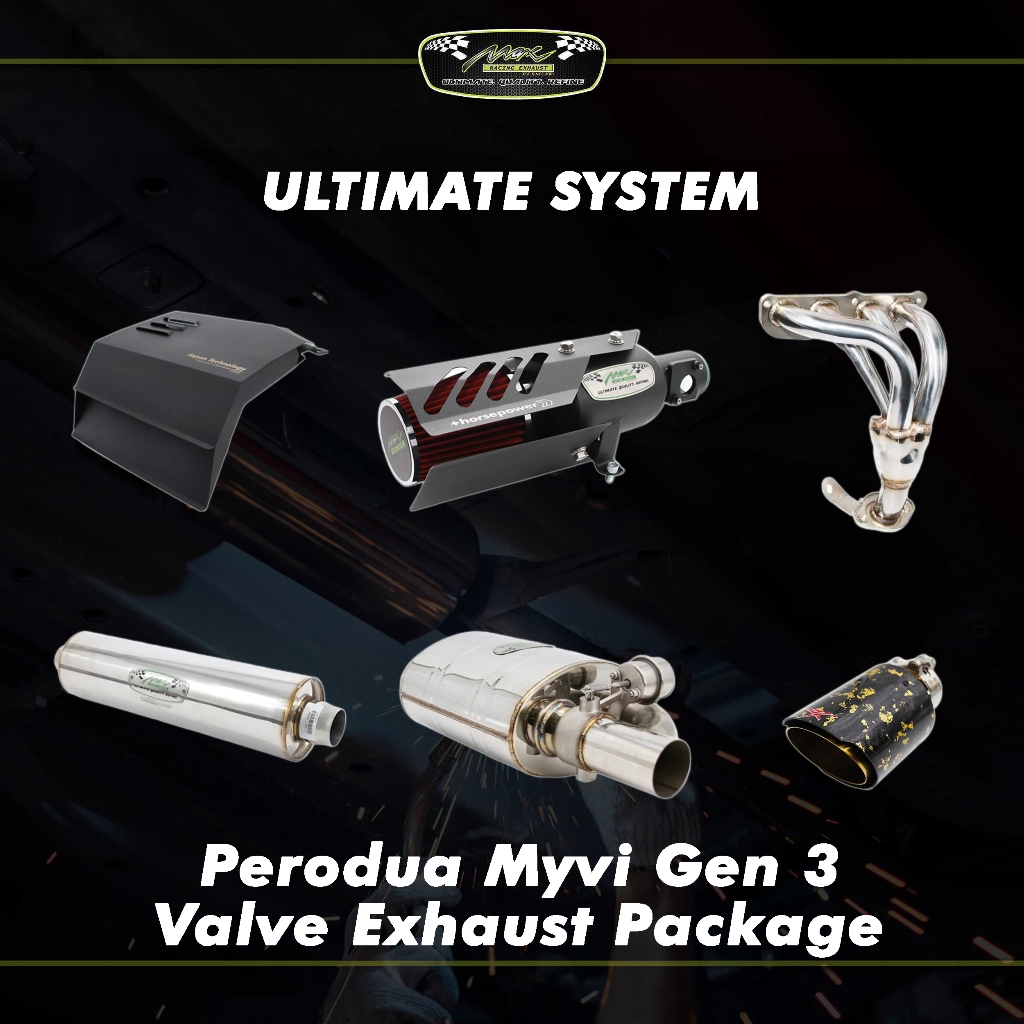 Perodua Myvi Gen 3 Single Valve Exhaust Package | Shopee Malaysia