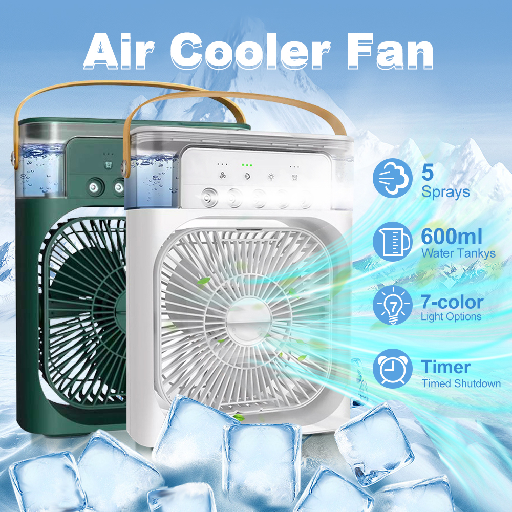 3 in 1 Air Cooler Mini Fan Air Humidifier Portable Air Conditioner ...