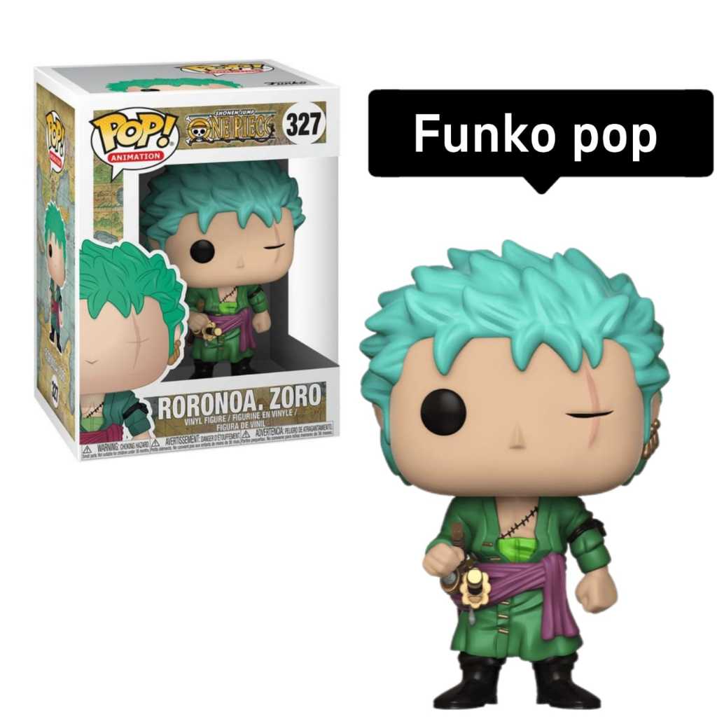 Original Funko Pop! Animation One Piece 327 Roronoa. Zoro Collectible ...
