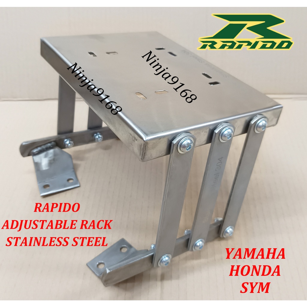 RAPIDO Adjustable Rack (Stainless Steel) Givi Monorack 135LC RS150 RSX ...