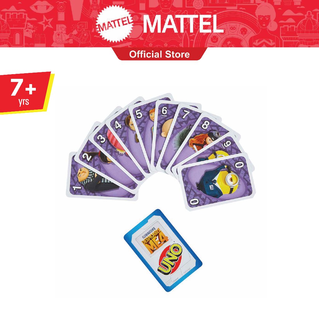 UNO Despicable Me 4 Card Game For Kids & Family Night (HXT53) | Shopee ...