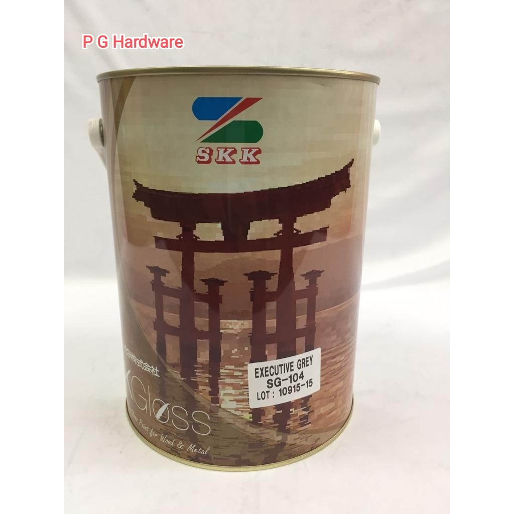 SKK Gloss Paint @1L ( SG-104 Executive Grey ) | Shopee Malaysia