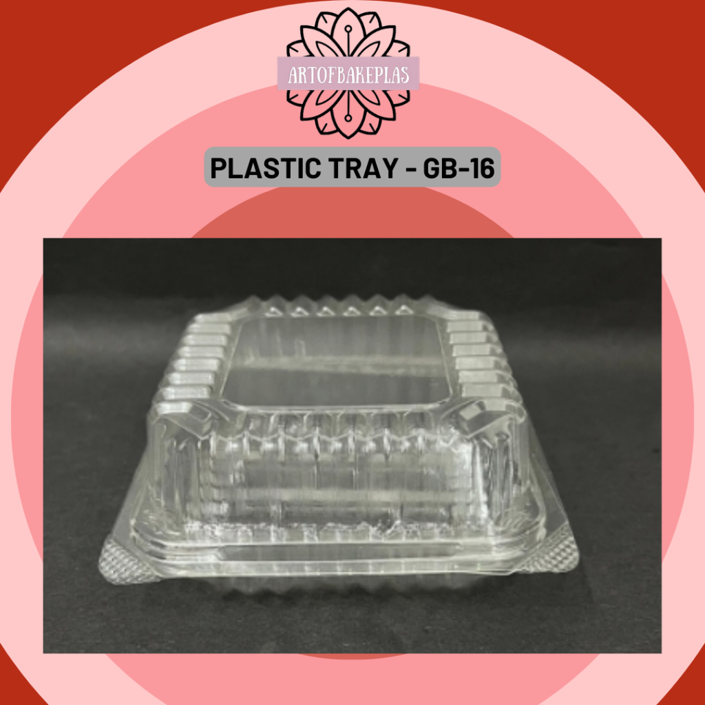 GB 16 BENXON Plastic Tray With Lock {50pcs} / Disposable Clear Food Box ...