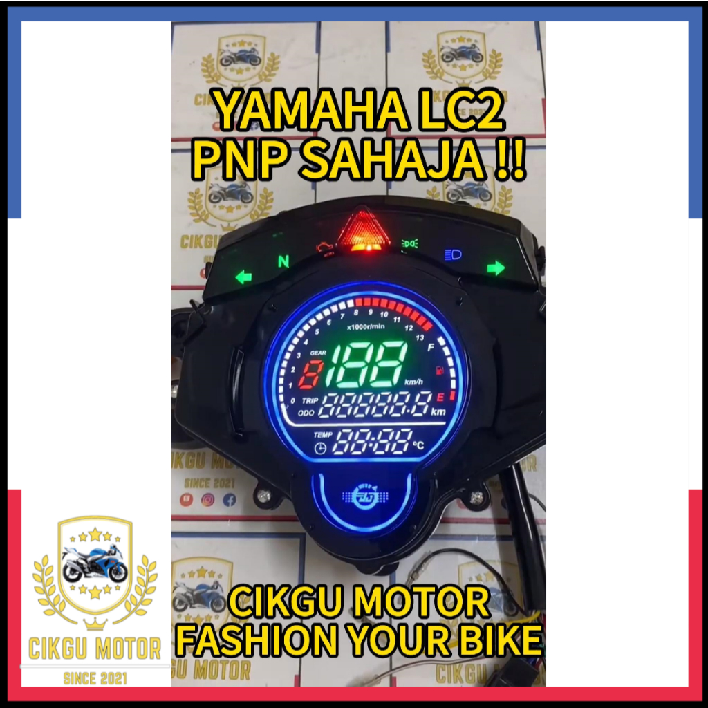YAMAHA LCV2 KE V7 DIGITAL METER TERBARU 2023 4S dan 5S | Shopee Malaysia