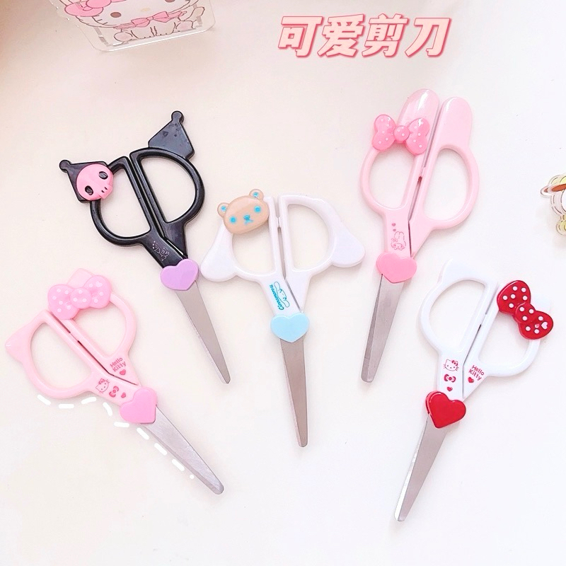 Cute Sanrio Scissor Stainless Steel diy Kuromi Hello Kitty Stationery ...