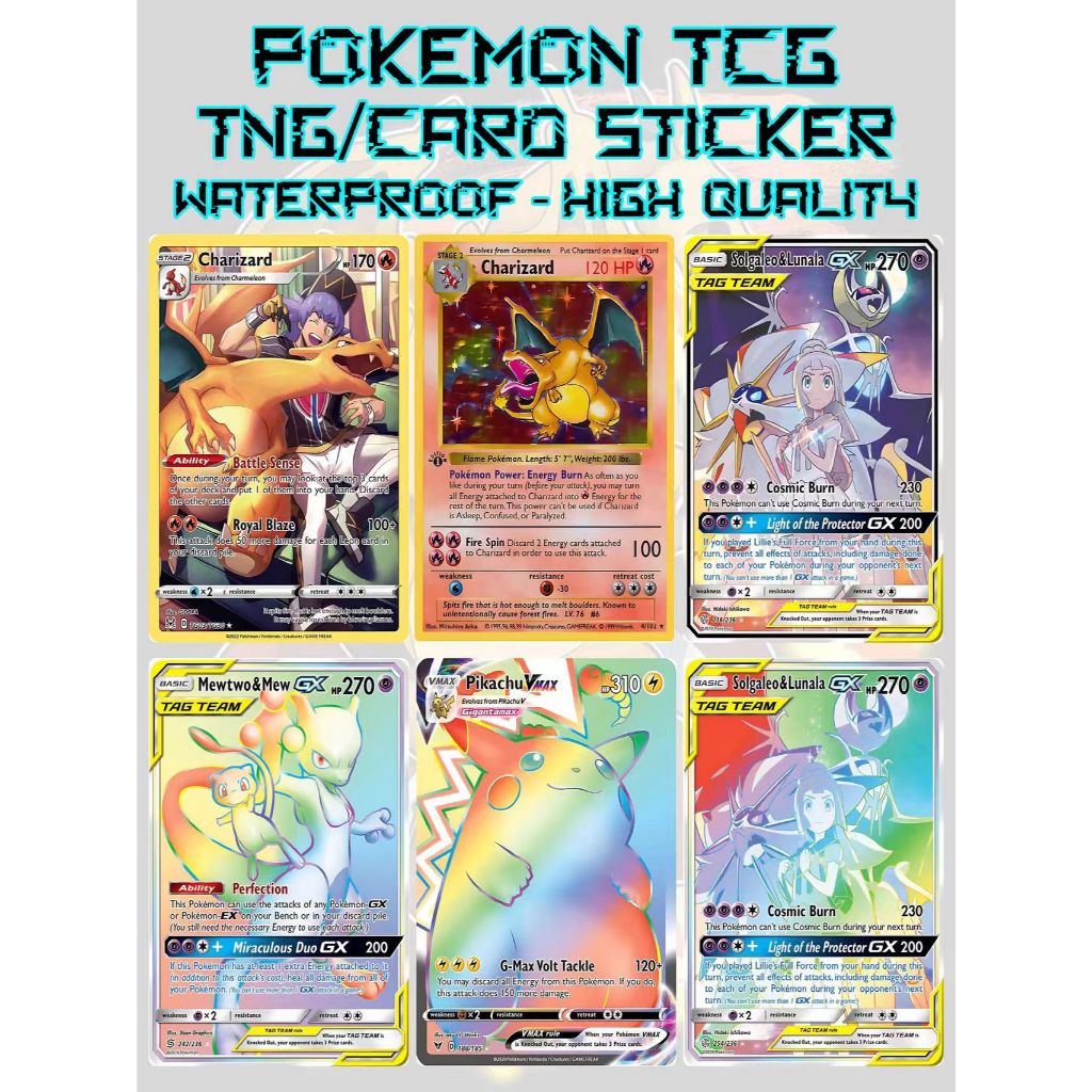 Pokémon TCG Card - Card Sticker/Touch n Go Card Sticker Cover ...