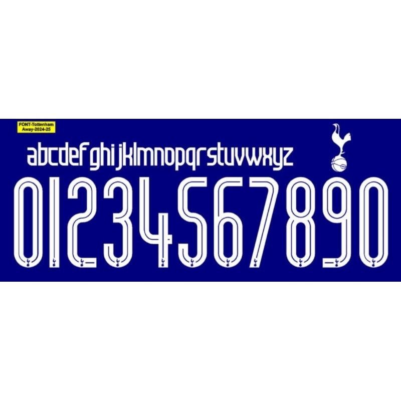 Font Tottenham Hotspur UCL 24/25 Custom nameset Nama dan Nombor utk ...
