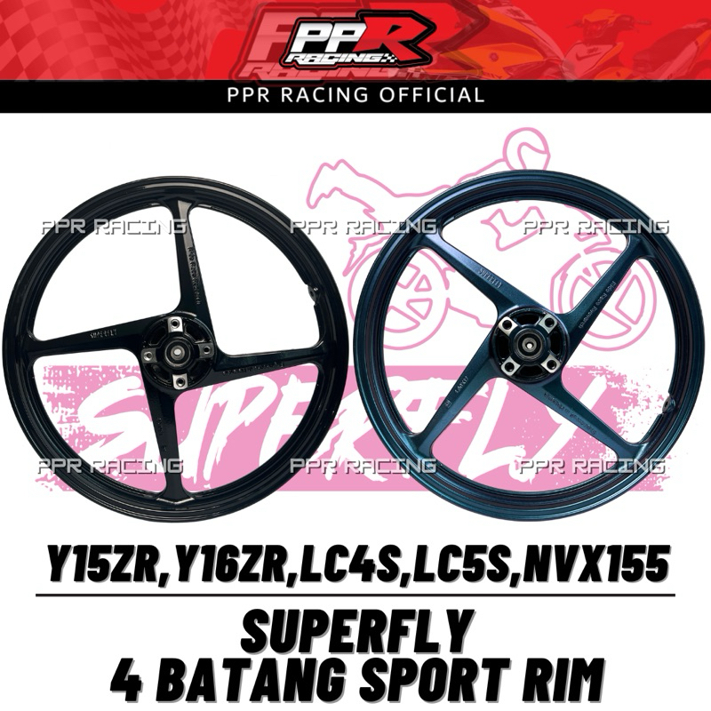 SUPERFLY PROJECT-X 4BATANG SPORT RIM Y15ZR Y15 Y16 Y16ZR LC135 4S 5S ...