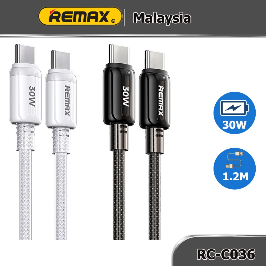 Remax Type-c Port Dual-color Fast Charging Data Cable for Home and ...