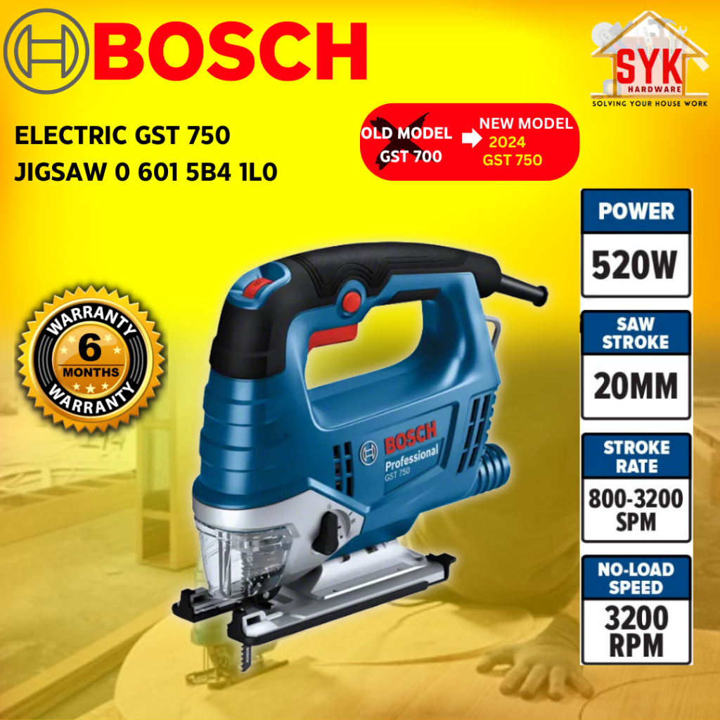SYK Bosch GST750 GST 750=GST700 Electric Jigsaw Machine Wood Metal ...