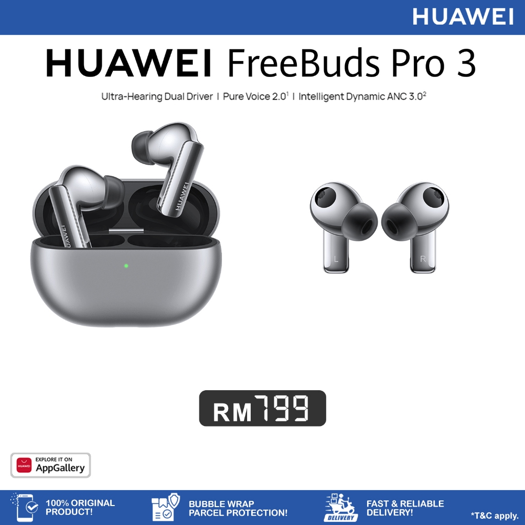 HUAWEI FreeBuds Pro 3 | Ultra-Hearing Dual Driver | Pure Voice 2.0 ...