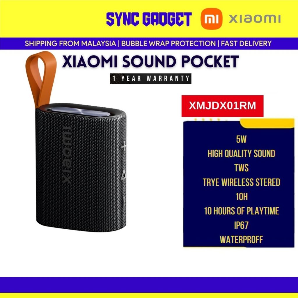 Xiaomi Sound Pocket | True Wireless Stereo Sound | Up To 10 Hours ...