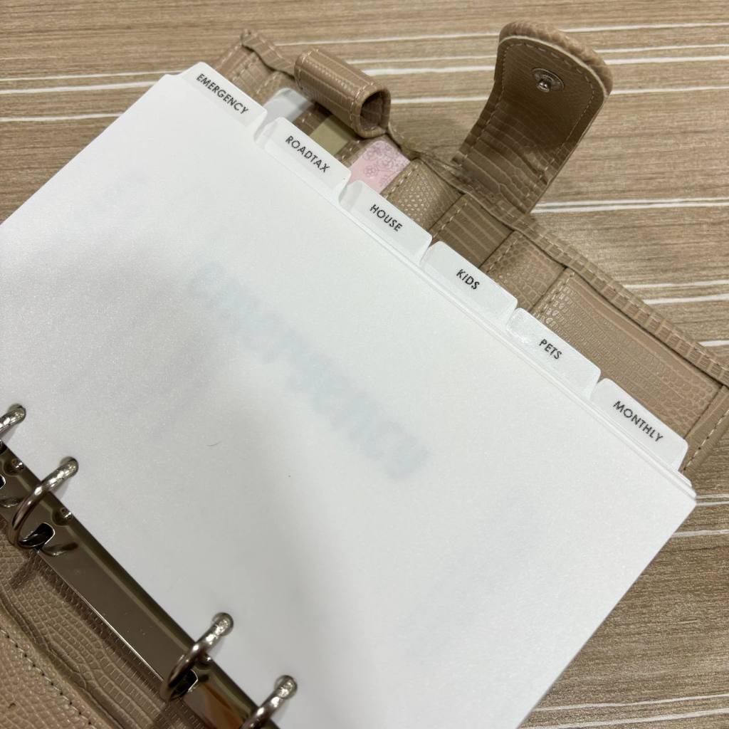 Cash Planner Divider Tabs With Label | Shopee Malaysia