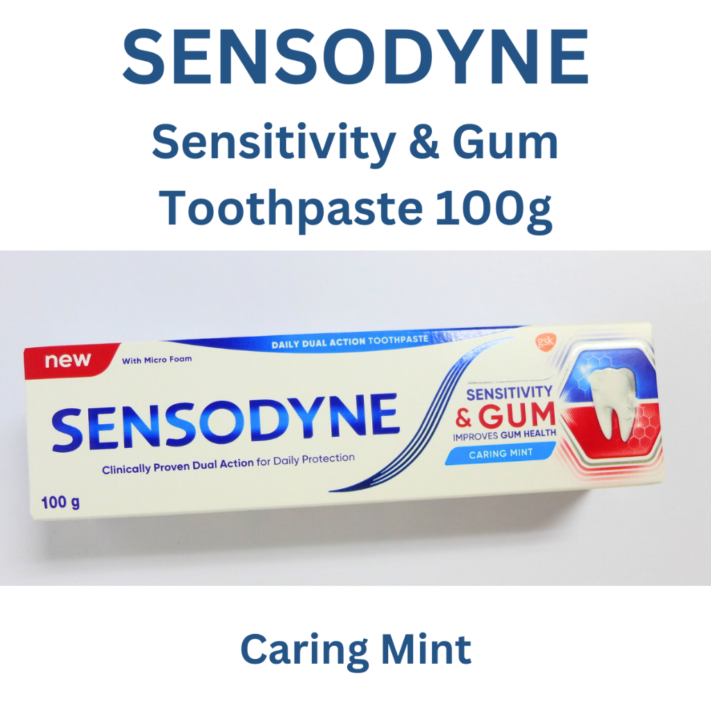 Sensodyne Sensitivity & Gum Toothpaste 100g (Caring Mint/Whitening) 舒酸定专业抗敏&护龈 牙刷/牙膏 | Shopee ...