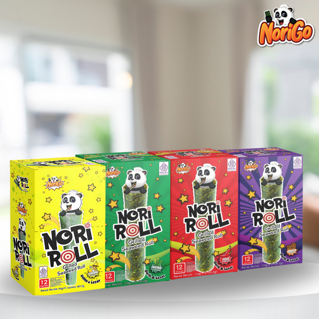 [Halal] Norigo Nori Roll (1 BOX CONTENT 12 SACHETS) / Nori Roll Seaweed ...