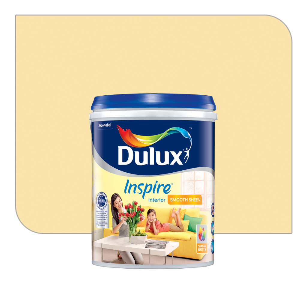 Dulux Inspire Interior Smooth - Interior Wall Paint Pastel Yellow ...
