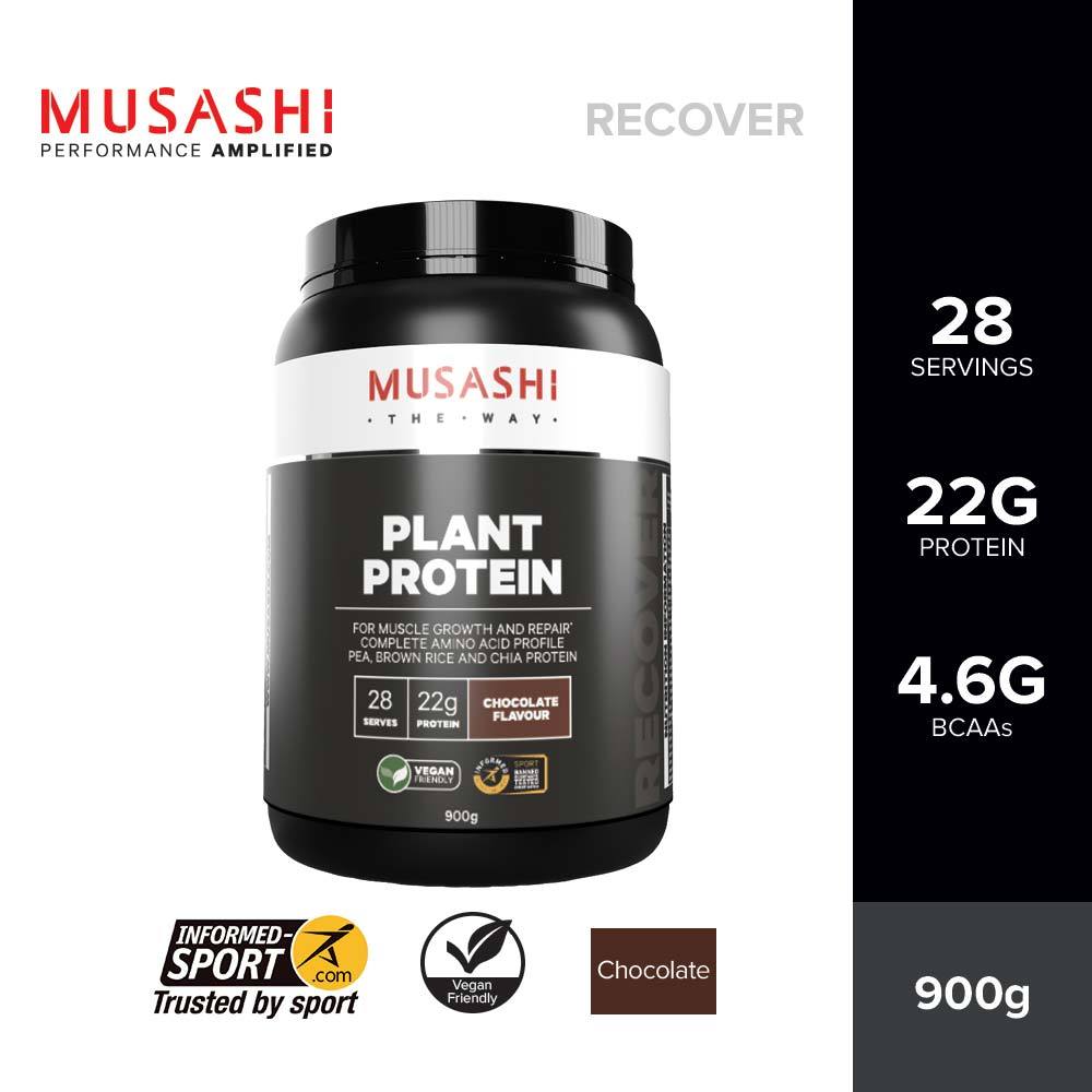 MUSASHI PLANT PROTEIN Powder 900G to maximize lean muscle and optimize ...
