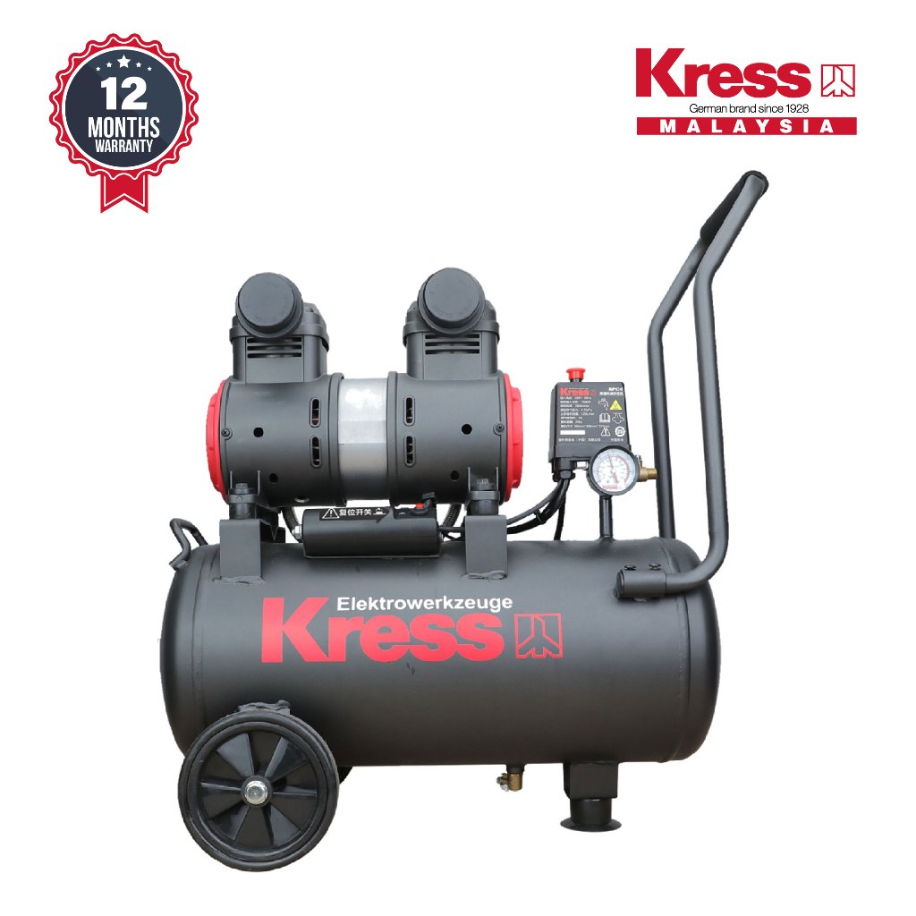 KRESS KP130 1500W 24L Air Compressor Air Fighter Industrial Silent ...