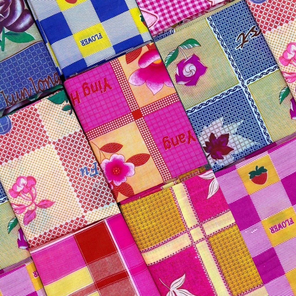 Clear Stock Kain Cotton Kain Tetron Cotton Bidang 60 Inci Bunga, Kartun ...