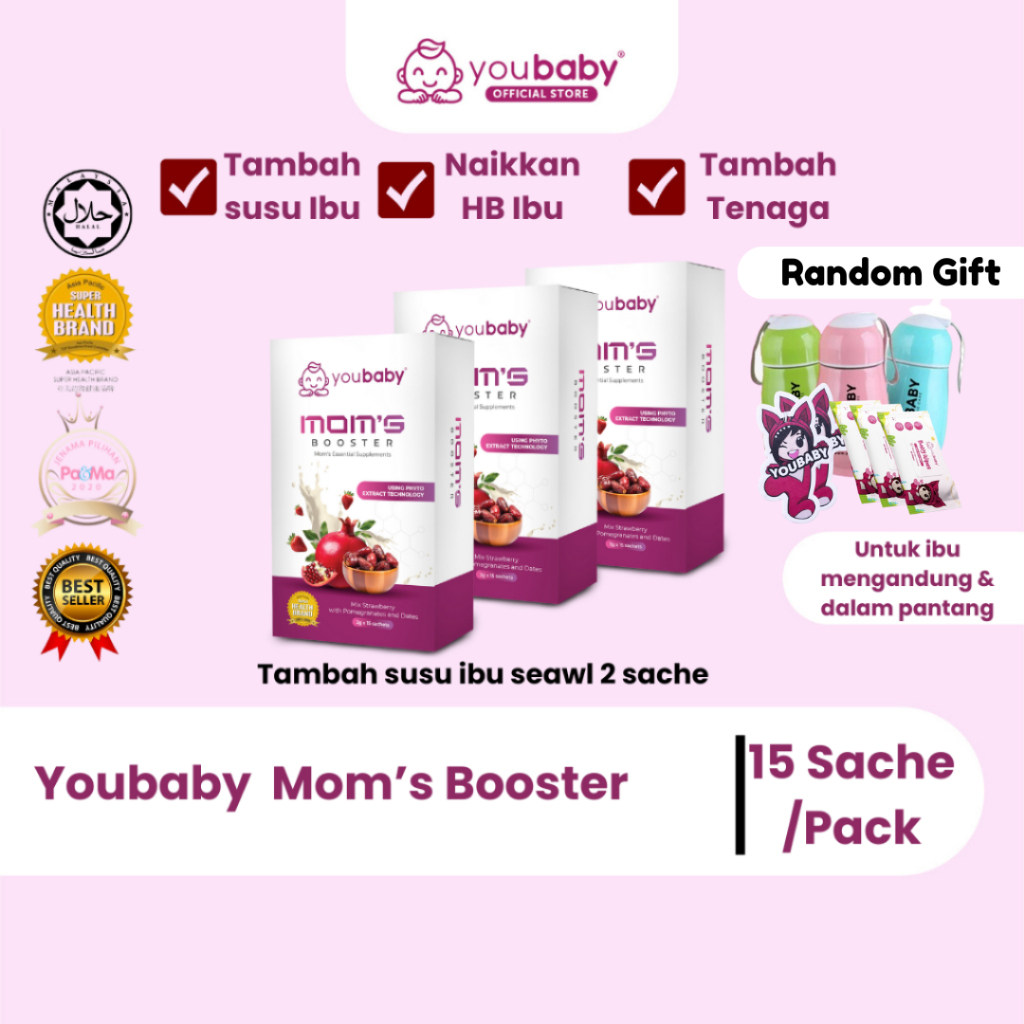 MOM'S BOOSTER YOUBABY MILK BOOSTER Susu Ibu Mengandung Hamil Naikkan Hb ...