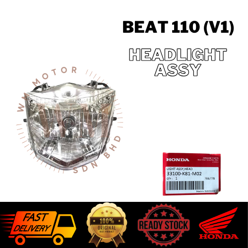 Original Honda Beat 110 - Headlight Assy | Shopee Malaysia