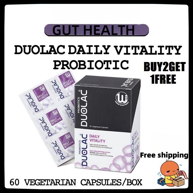（特价清仓）Duolac Probiotic Duolac Daily Vitality Probiotic - 60 Vegetarian ...