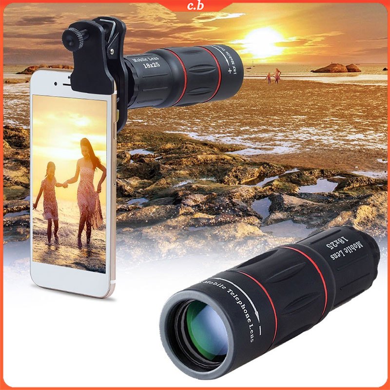 APEXEL Universal 18x25 Monocular Zoom HD Cell Phone Lens Universal 18X ...
