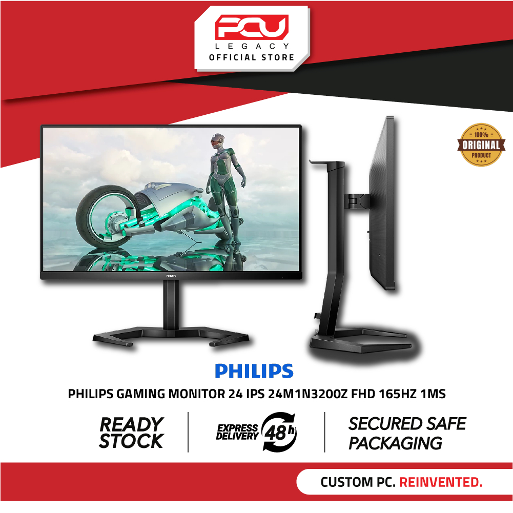 PHILIPS GAMING MONITOR 24" IPS 24M1N3200Z FHD 165HZ 1MS - BLACK ...