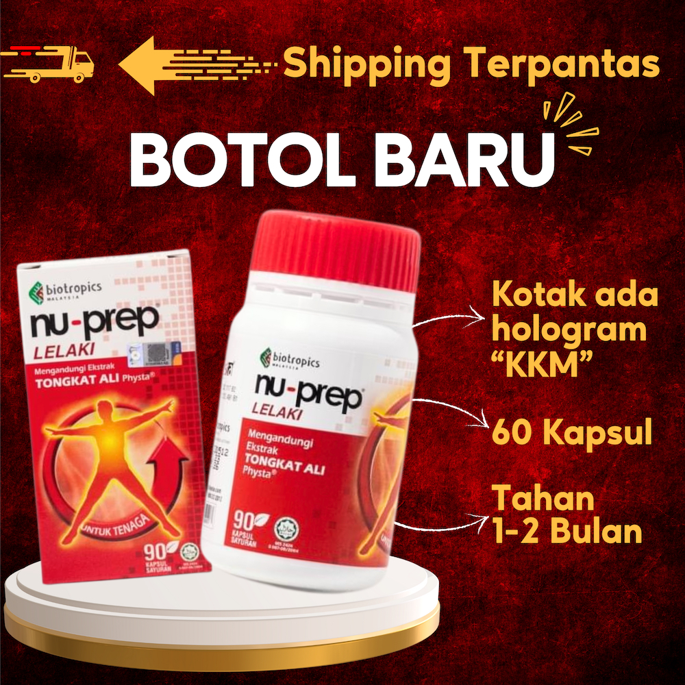 ORIGINAL🔥 Nu Prep Lelaki (60 Kapsul) [Tongkat Ali, Nuprep, Mens Formula ...