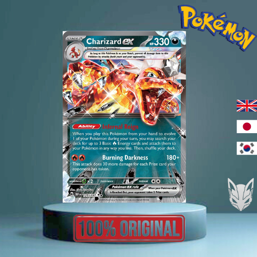 original korean english japanese Charizard ex | Obsidian Flames 口袋怪物卡片 ...