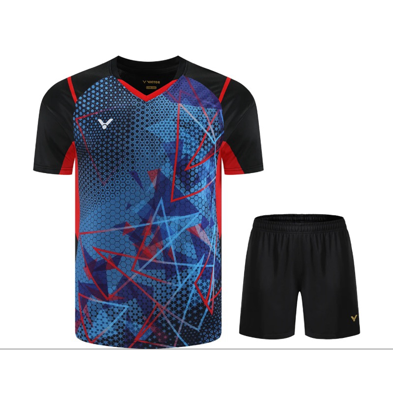 🔥🔥VICTOR BADMINTON SHIRT AND PANTS SET🔥🔥 TRAINNING JERSEY / TOURNAMENT ...